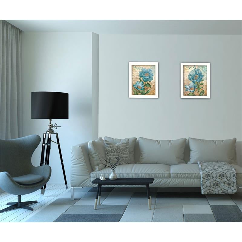 Paris Blue Collection By Ed Wargo Printed Wall Art Wood Multi-Color ...