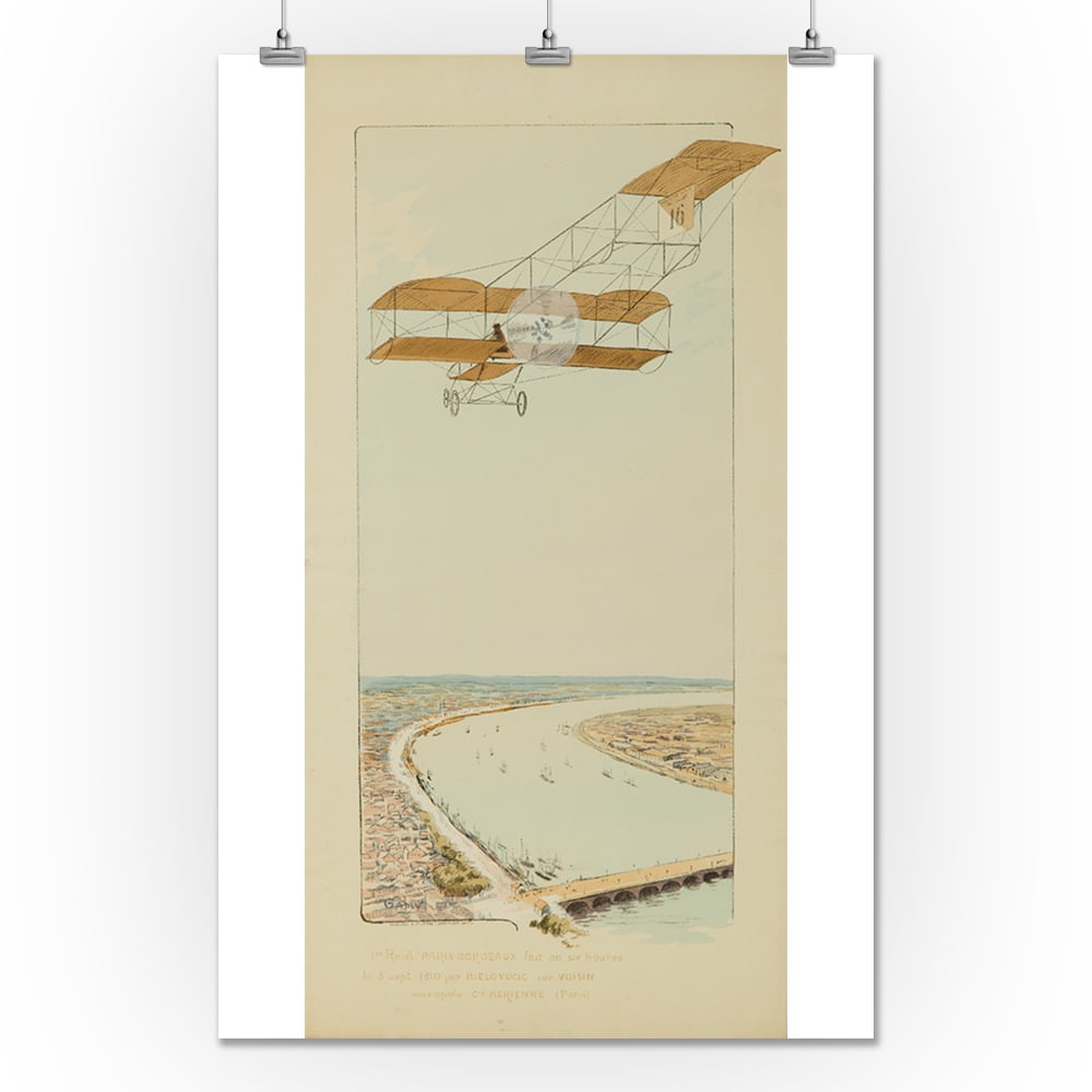 Paris - Bordeaux Vintage Poster (artist: Gamy) France c. 1910 (24x36 ...