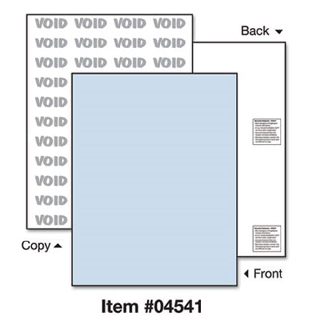Paris Business Products DocuGard Security Paper- Blue- 8-1/2 x 11- 500 ...