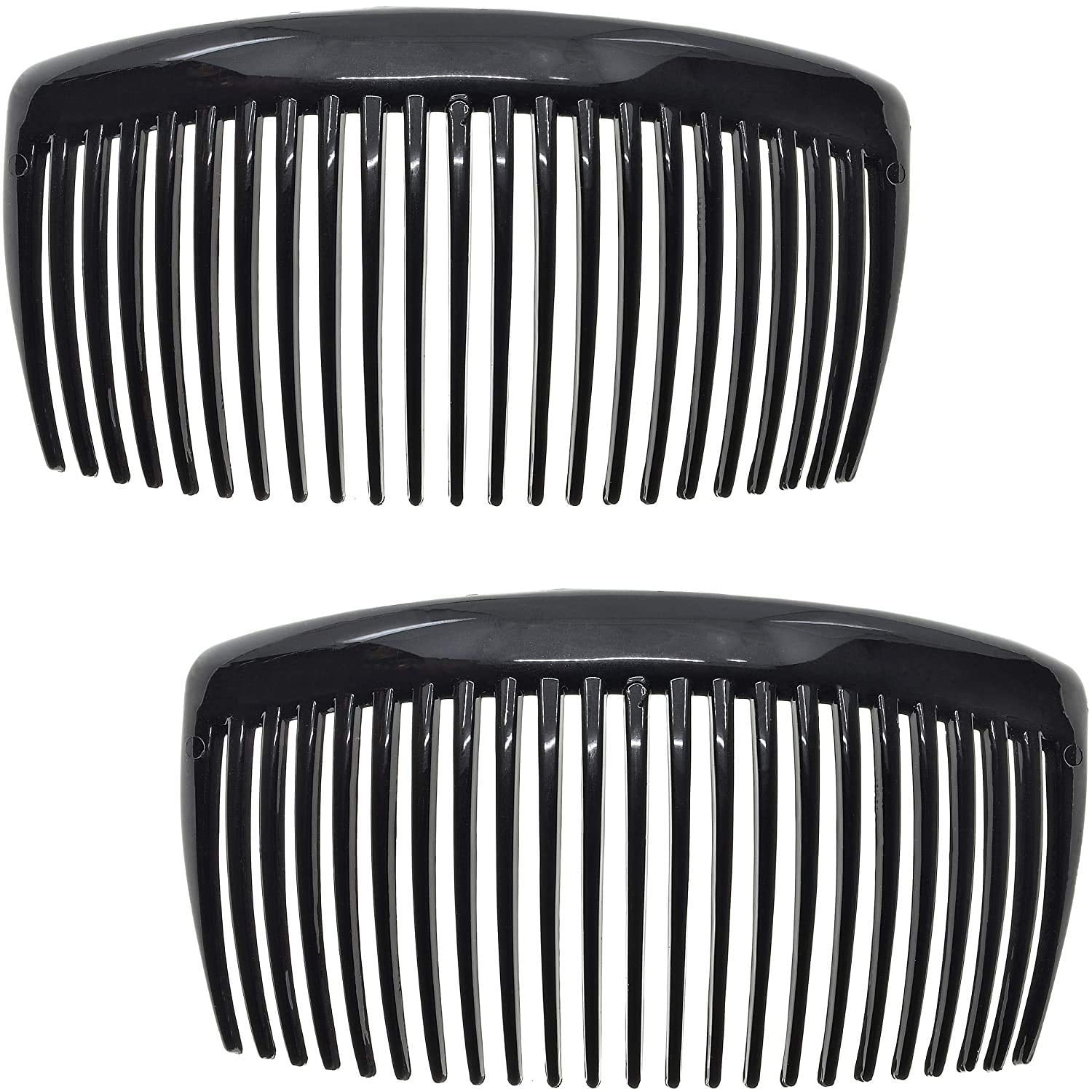 Paris CP3023 French Side Combs Large 2 Pack Curved, Gray Flexible ...