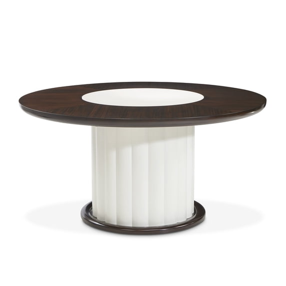 Paris Chic 60" Round Wood Dining Table - Espresso - Walmart.com