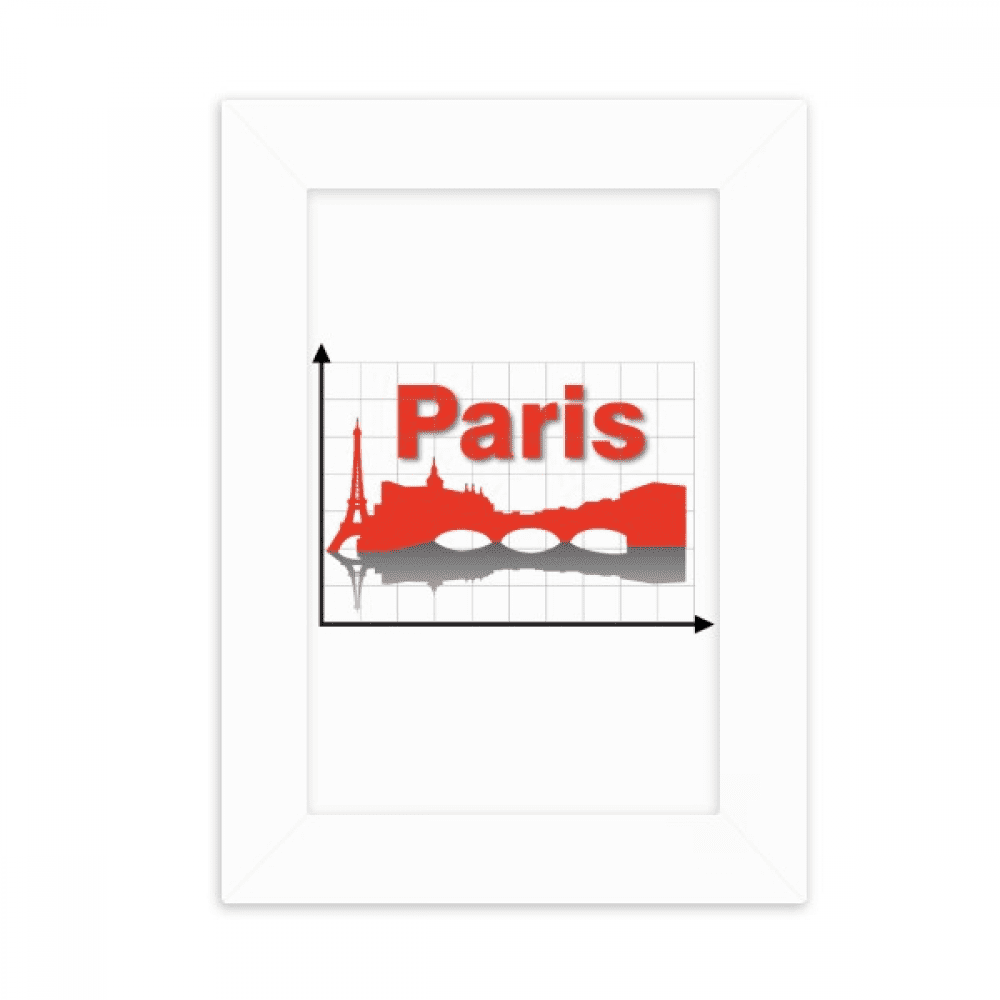 Paris City Outline Coordinate Axis Desktop Photo Frame Picture Display ...