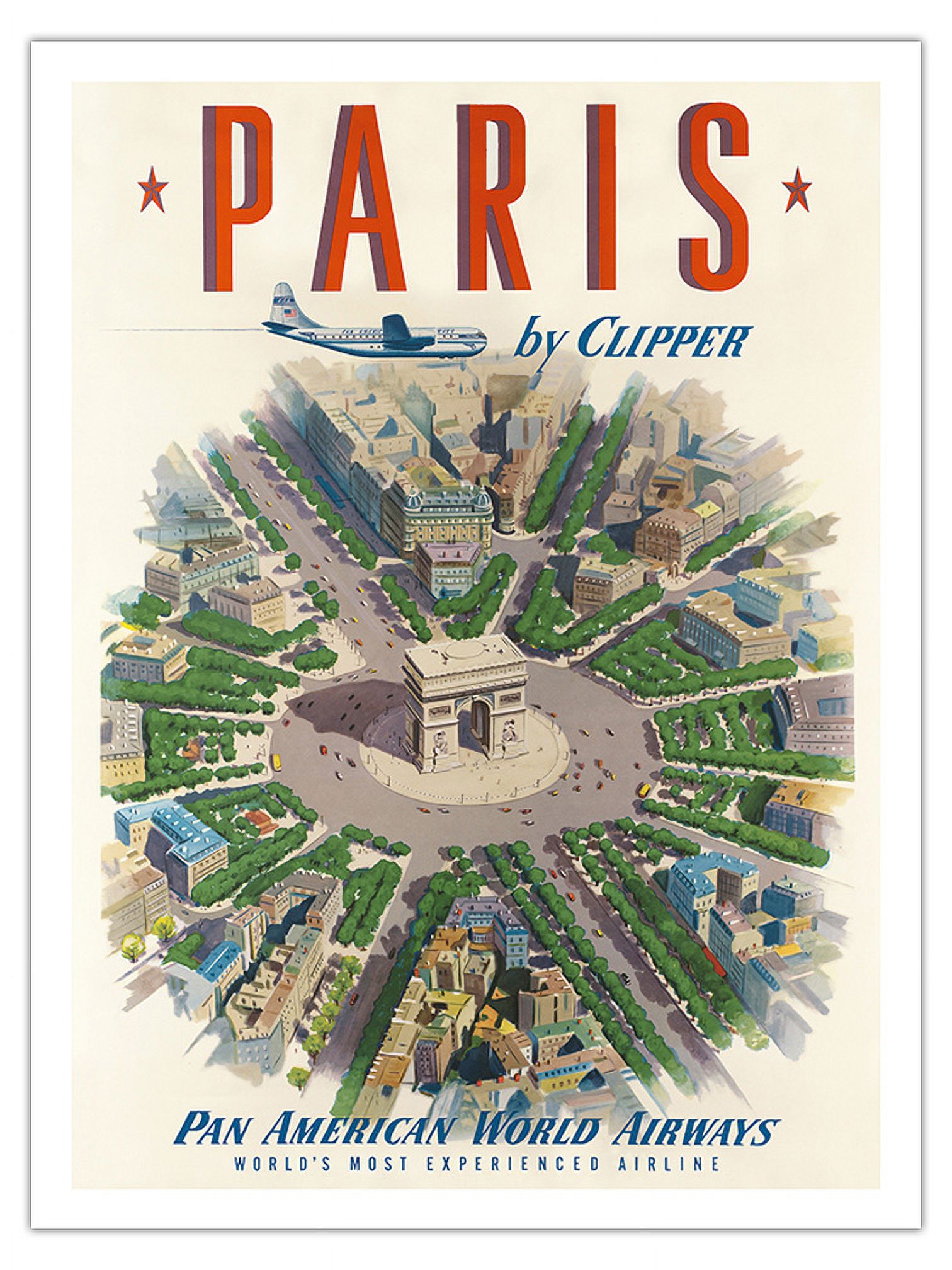 Paris by Clipper - Arc de Triomphe (Arch of Triumph) France - Pan ...