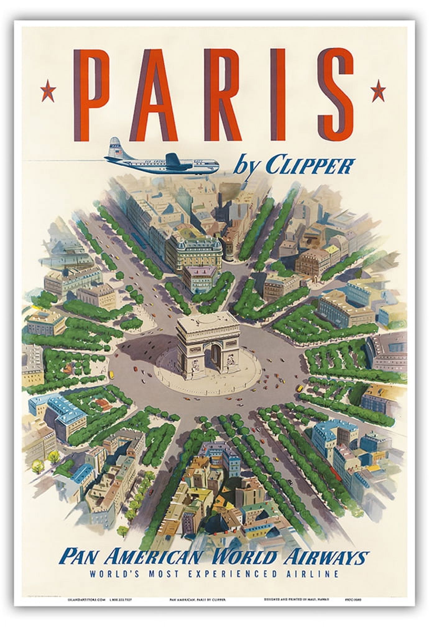 Paris by Clipper - Arc de Triomphe (Arch of Triumph) France - Pan ...