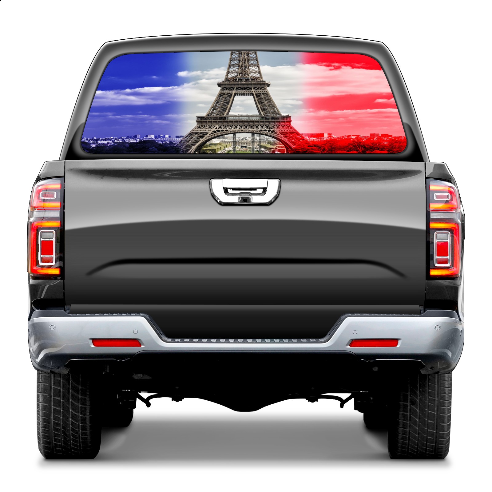 Paris Eiffel Tower Tricolour Rear Window Decals for Trucks- Pickup Car ...