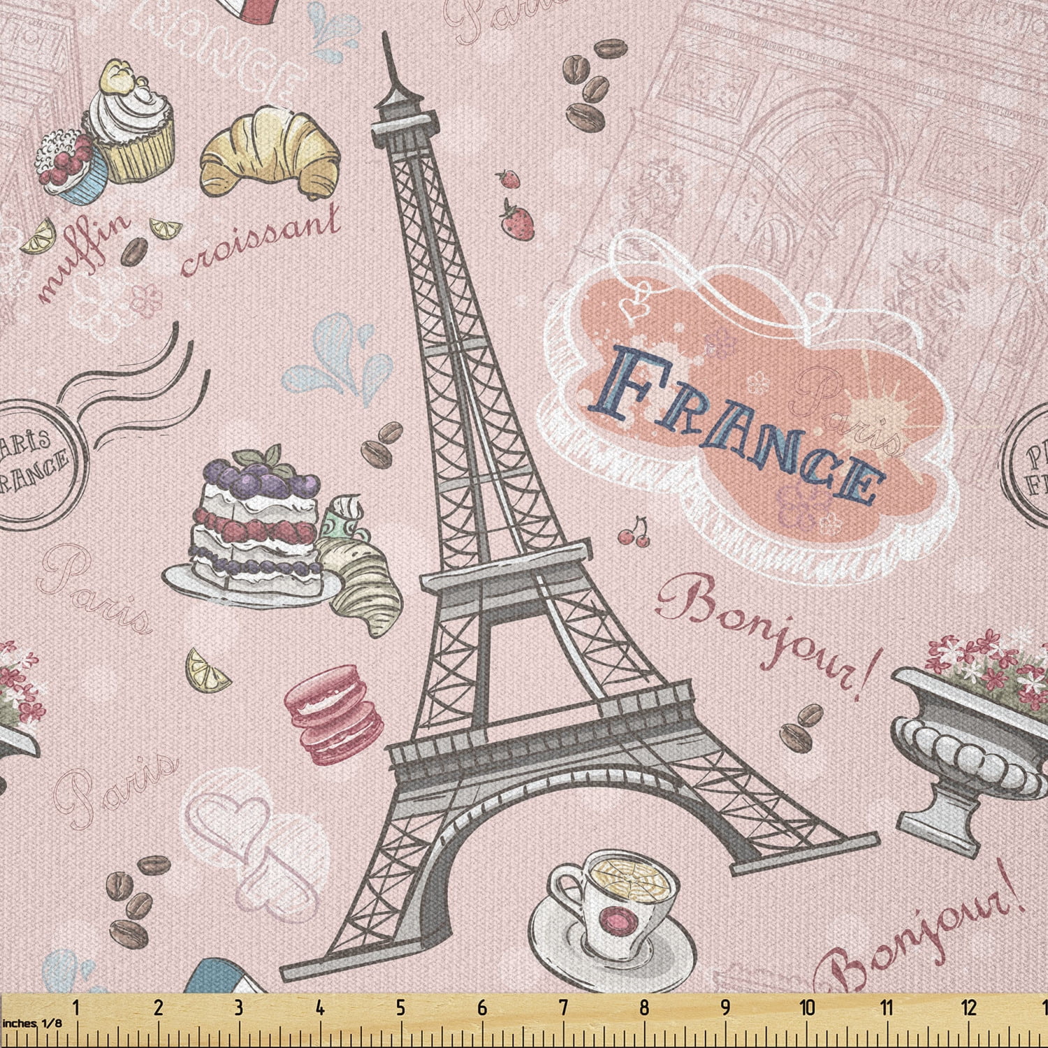 Paris Fabric by The Yard, Romantic Elements from The Capital City of ...