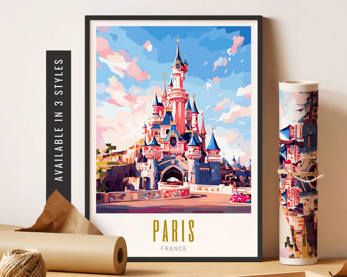 Paris France Art Poster Paris Travel Poster Paris Art Poster Modern ...