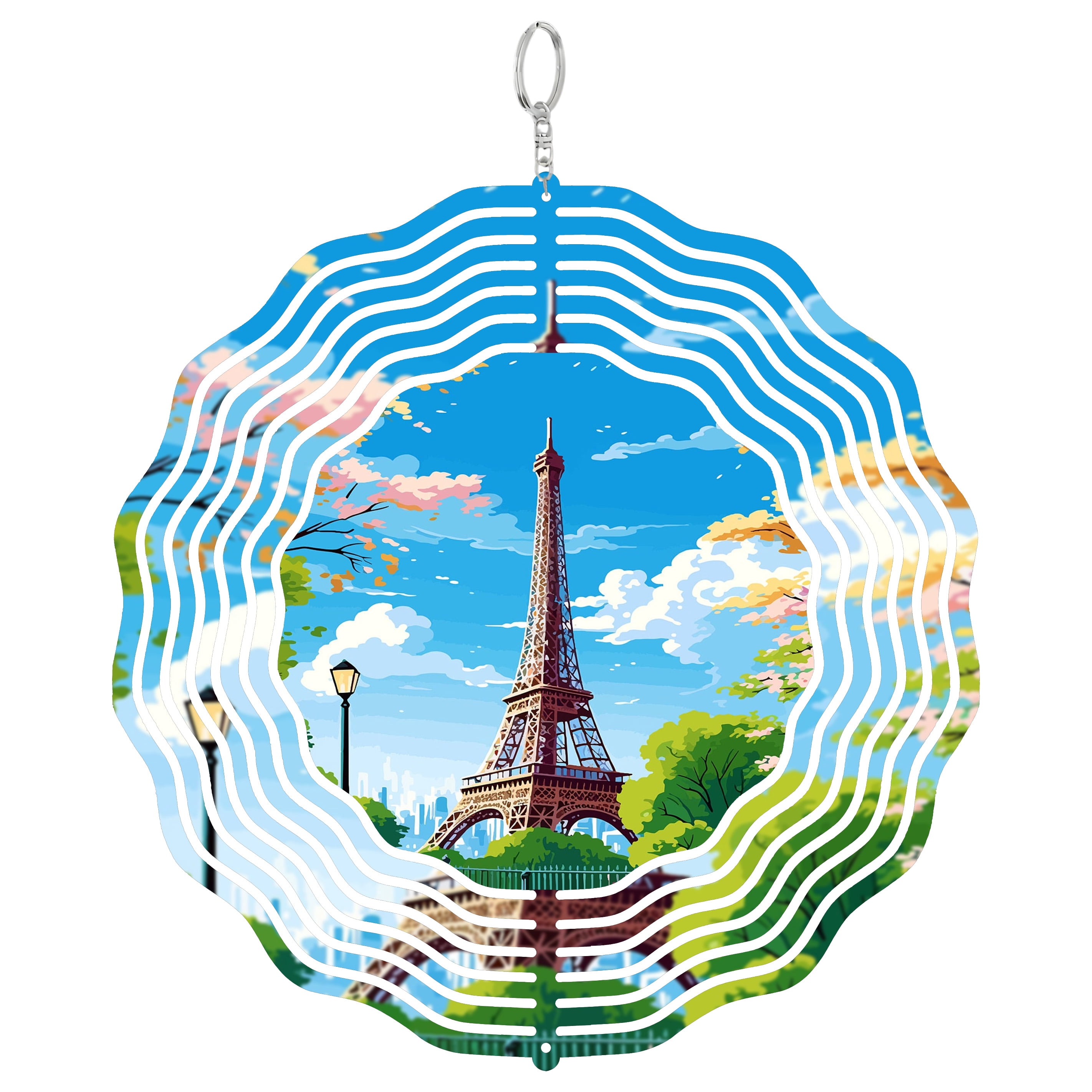 Paris France Eiffel 3D Wind Spinner Kinetic Yard Art Decor - Walmart.com