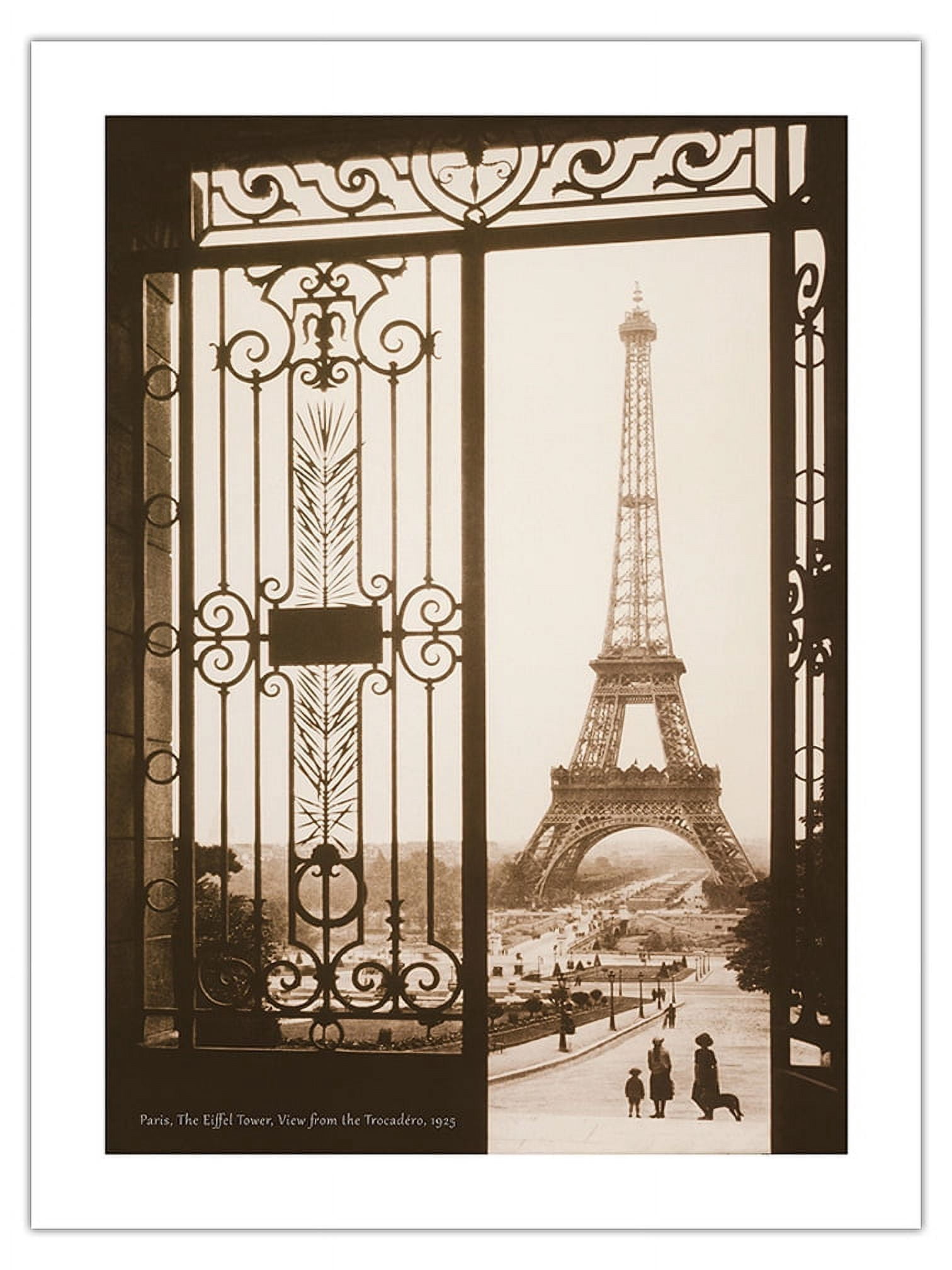 Paris France - Eiffel Tower (Tour Eiffel) Trocadéro Palais de Chaillot ...