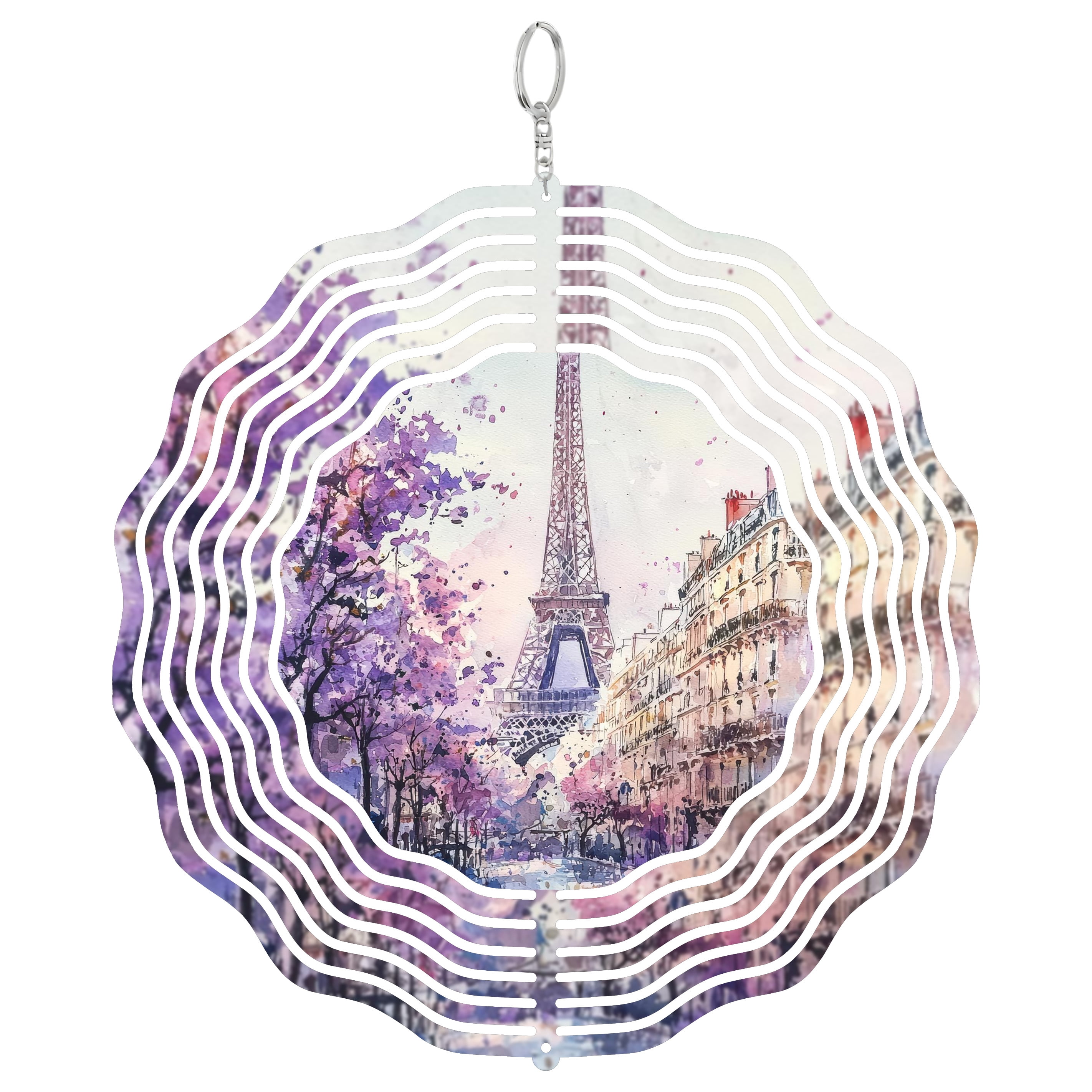 Paris France Eiffel Tower Wind Spinner 3D Kinetic Hanging - Walmart.com