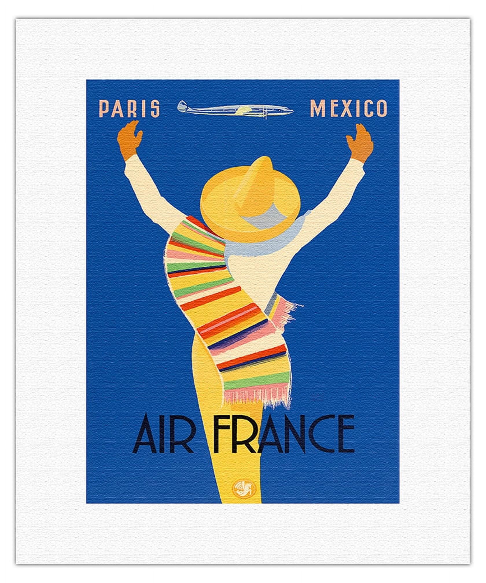 Paris France to Mexico - Native Mexican in Sombrero and Poncho ...