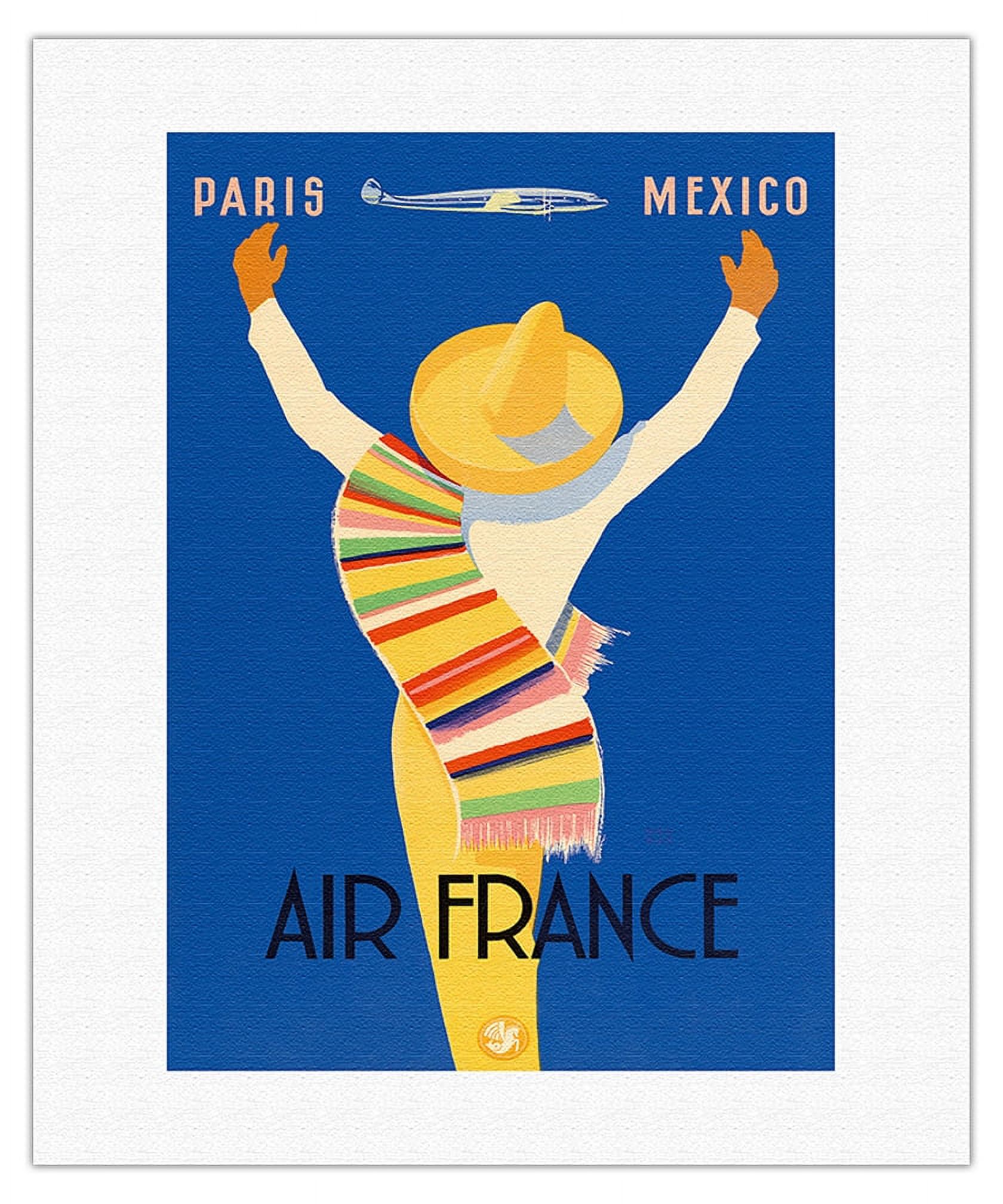 Paris France to Mexico - Native Mexican in Sombrero and Poncho ...