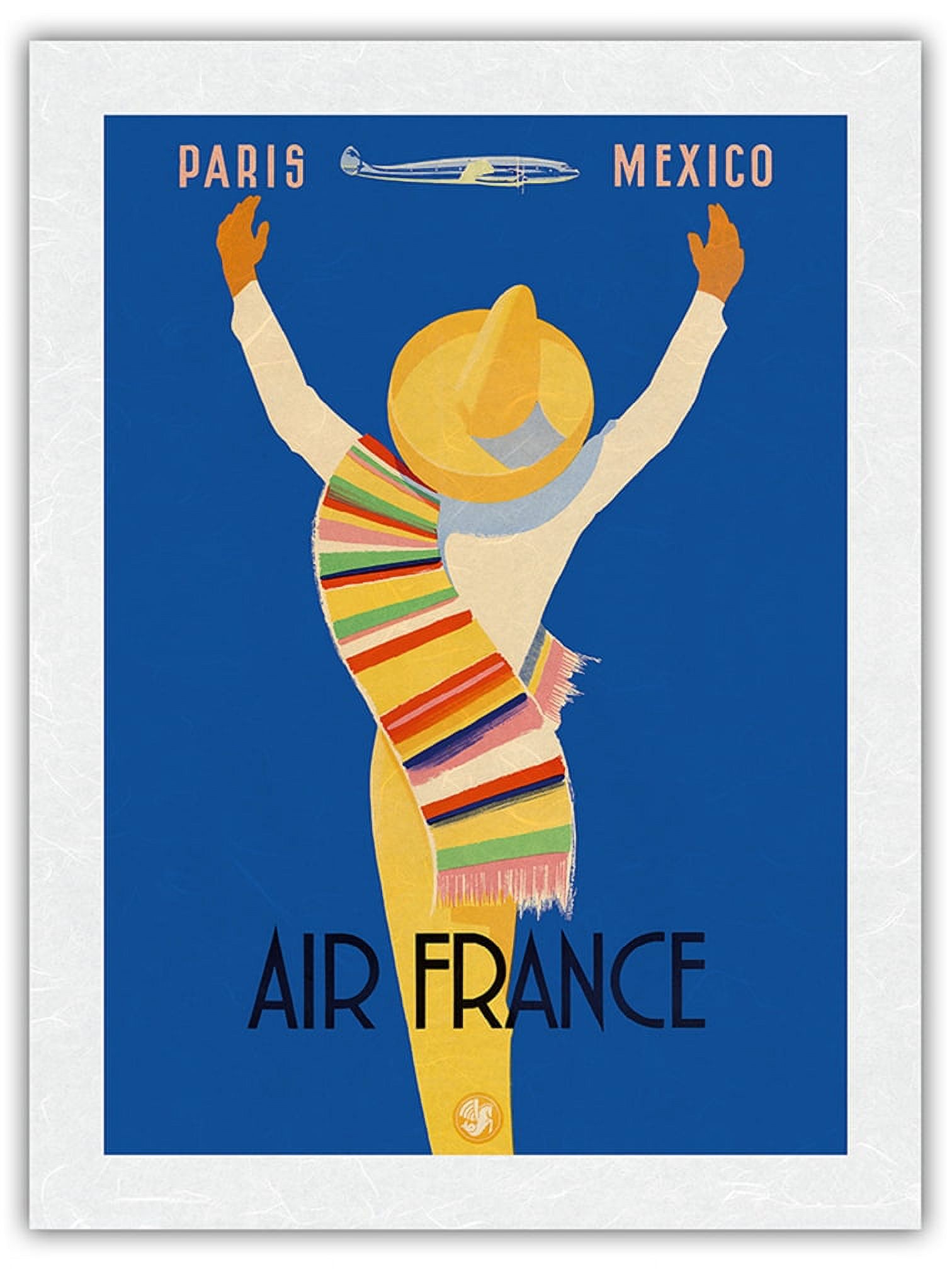 Paris France to Mexico - Native Mexican in Sombrero and Poncho ...