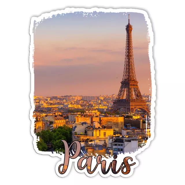 Paris France Stickers Traveling Eiffel Tower Stickers Phone Decal Water ...