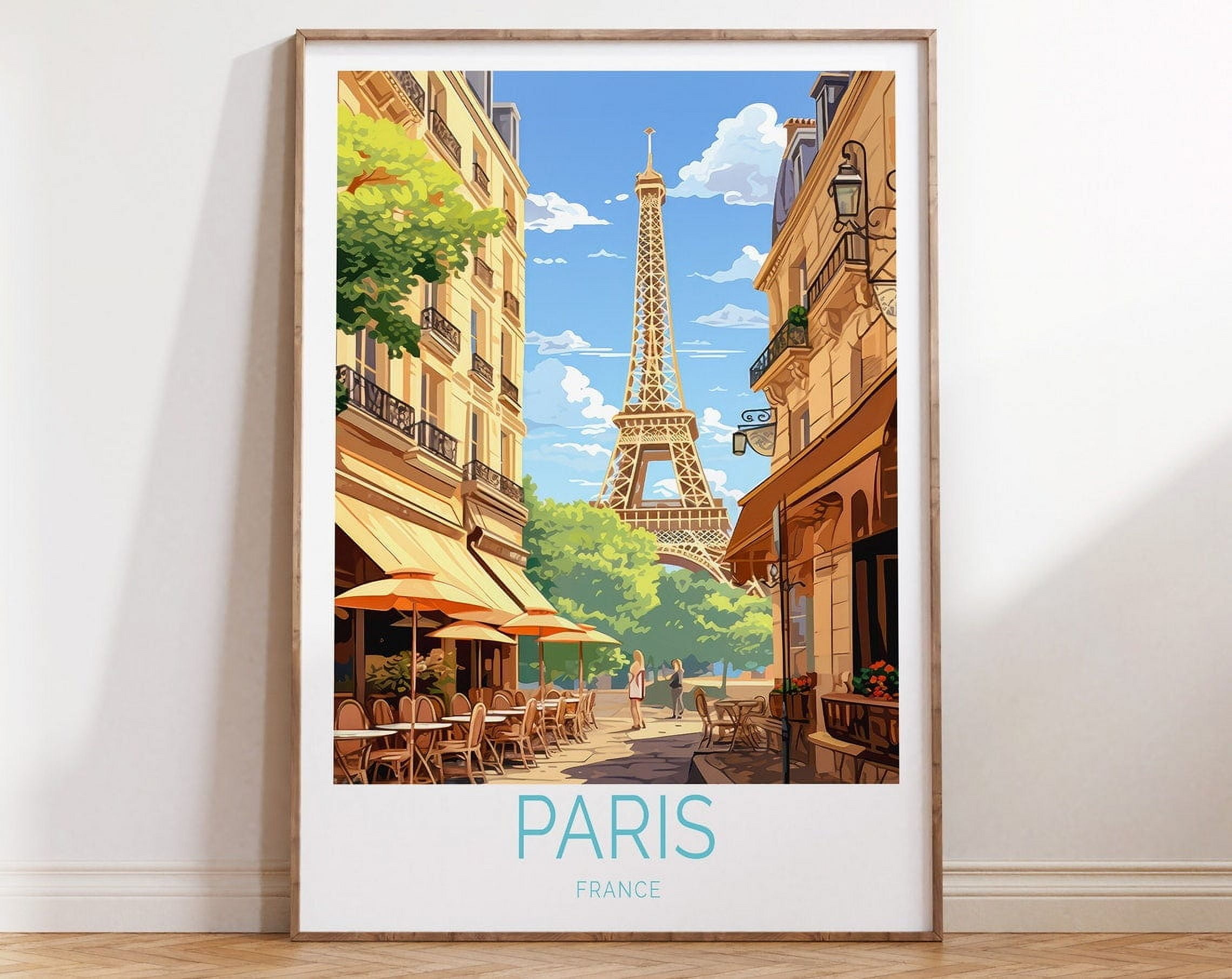 Paris France Travel Poster, Paris Eiffel Tower France Poster, Paris ...