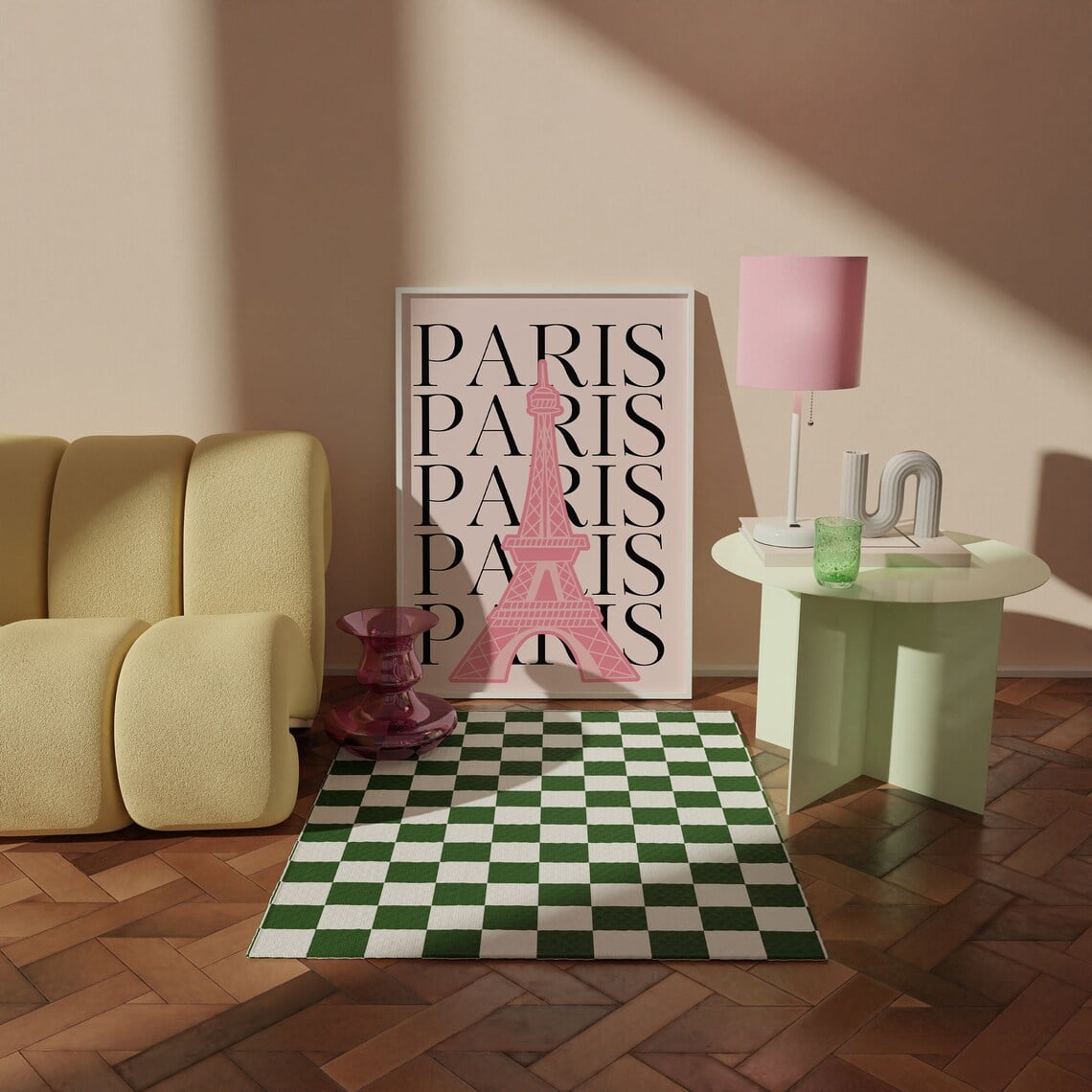 Paris France Travel Print-Cute Trendy Wall Art-Pink Paris Travel ...