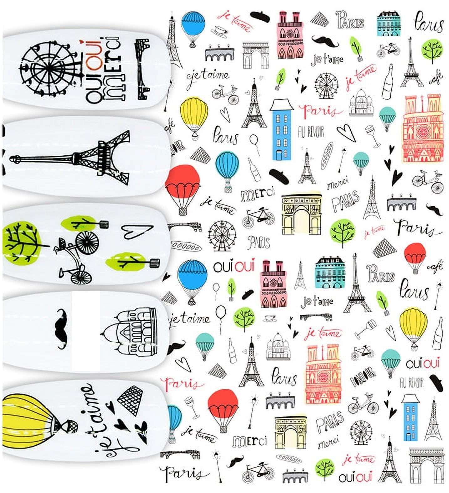 Paris France nail art stickers for a Chic parisian cosmopolitan look ...