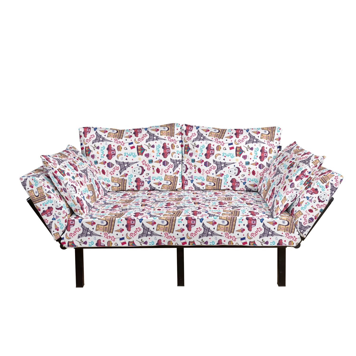 Paris Futon Couch, Triumphal Arch Famous Tower and Many Other of the ...