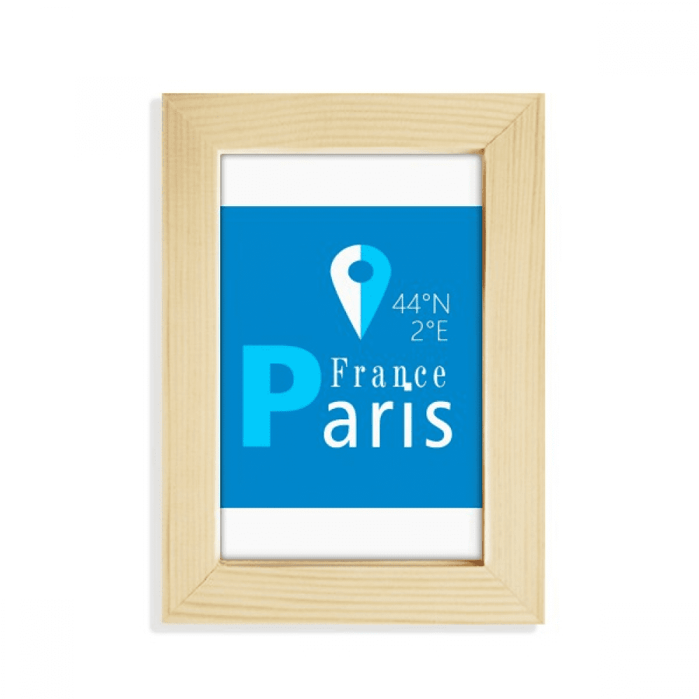 Paris Geography Coordinates Trave Desktop Display Photo Frame Picture ...