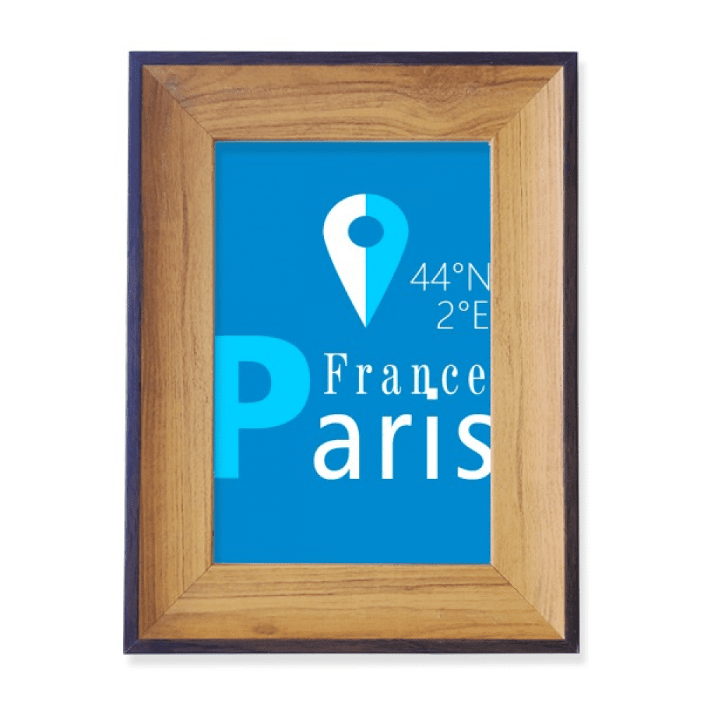 Paris Geography Coordinates Trave Photo Frame Exhibition Display Art ...