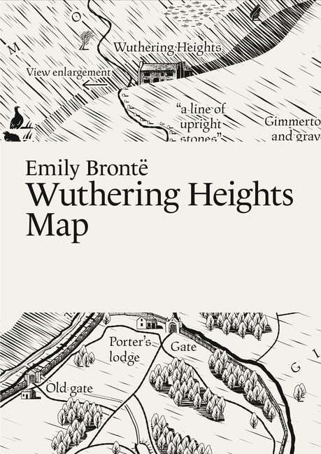 Paris Grafik's Literary Maps Emily Brontë, Wuthering Heights Map ...