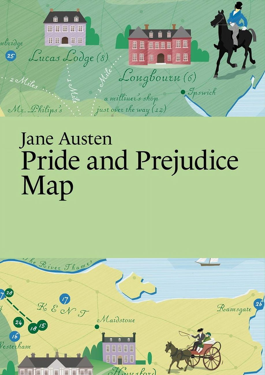 Paris Grafik's Literary Maps Jane Austen: Pride and Prejudice Map ...