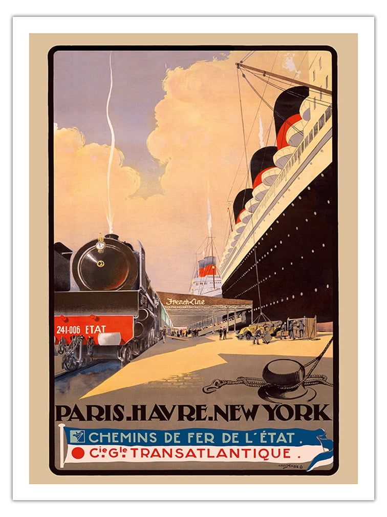 Paris Havre New York - Chemins de fer de l'État (French State Railways ...