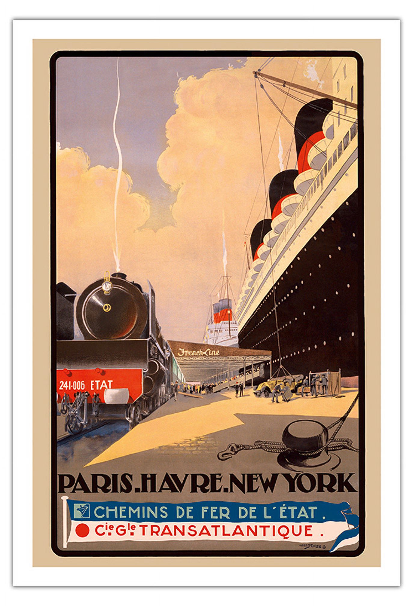 Paris Havre New York - Chemins de fer de l'État (French State Railways ...
