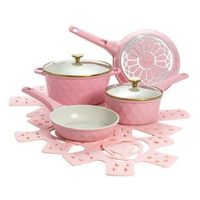 Granitestone Diamond 10 Piece Nonstick Pots and Pans Set with Platinum ...