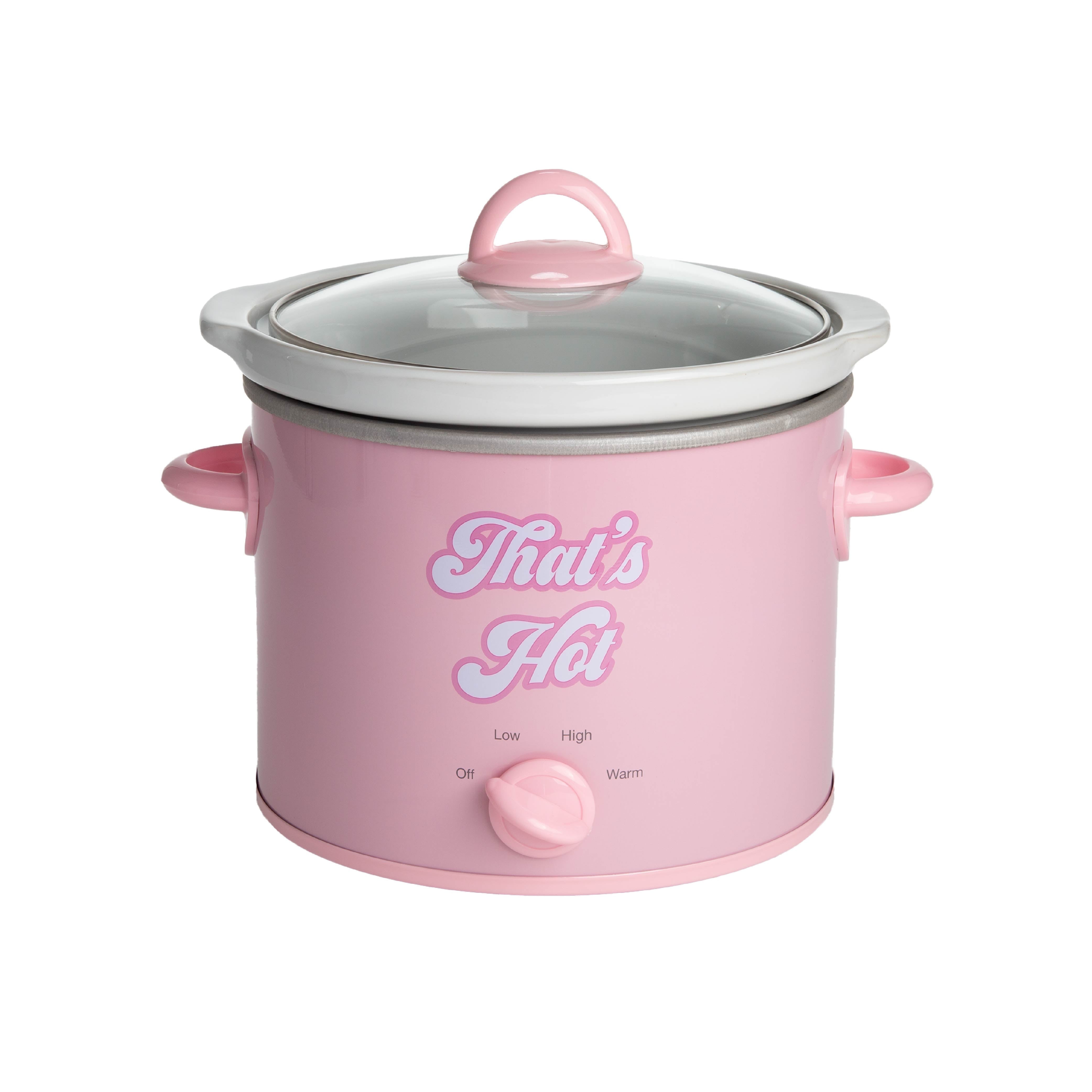 Paris Hilton 3.5QT Portable Manual Slow Cooker with Dishwasher-Safe Pot ...