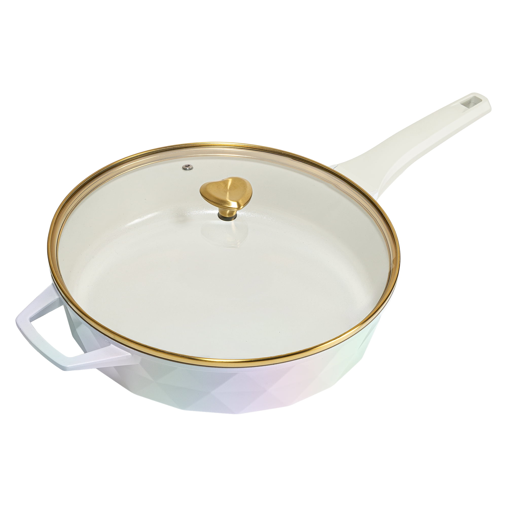 Paris Hilton 4 Quart Ceramic Nonstick Jumbo Cooking Pan Skillet for ...