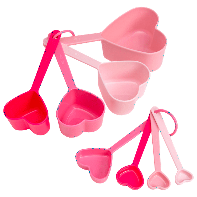 Paris Hilton 8 Piece Measuring Cup and Spoon Set, Pink - Walmart.com