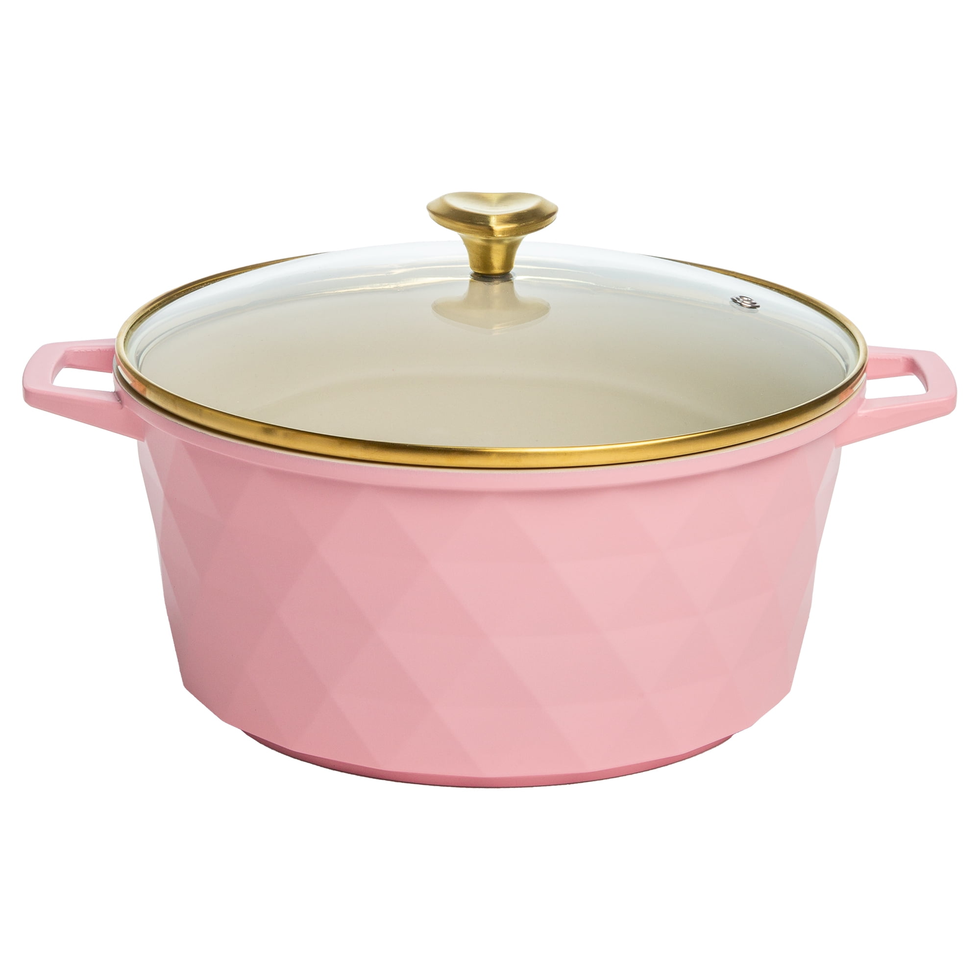 Paris Hilton 4.6qt Nonstick Cast Aluminum Dutch Oven, Pink - Walmart.com