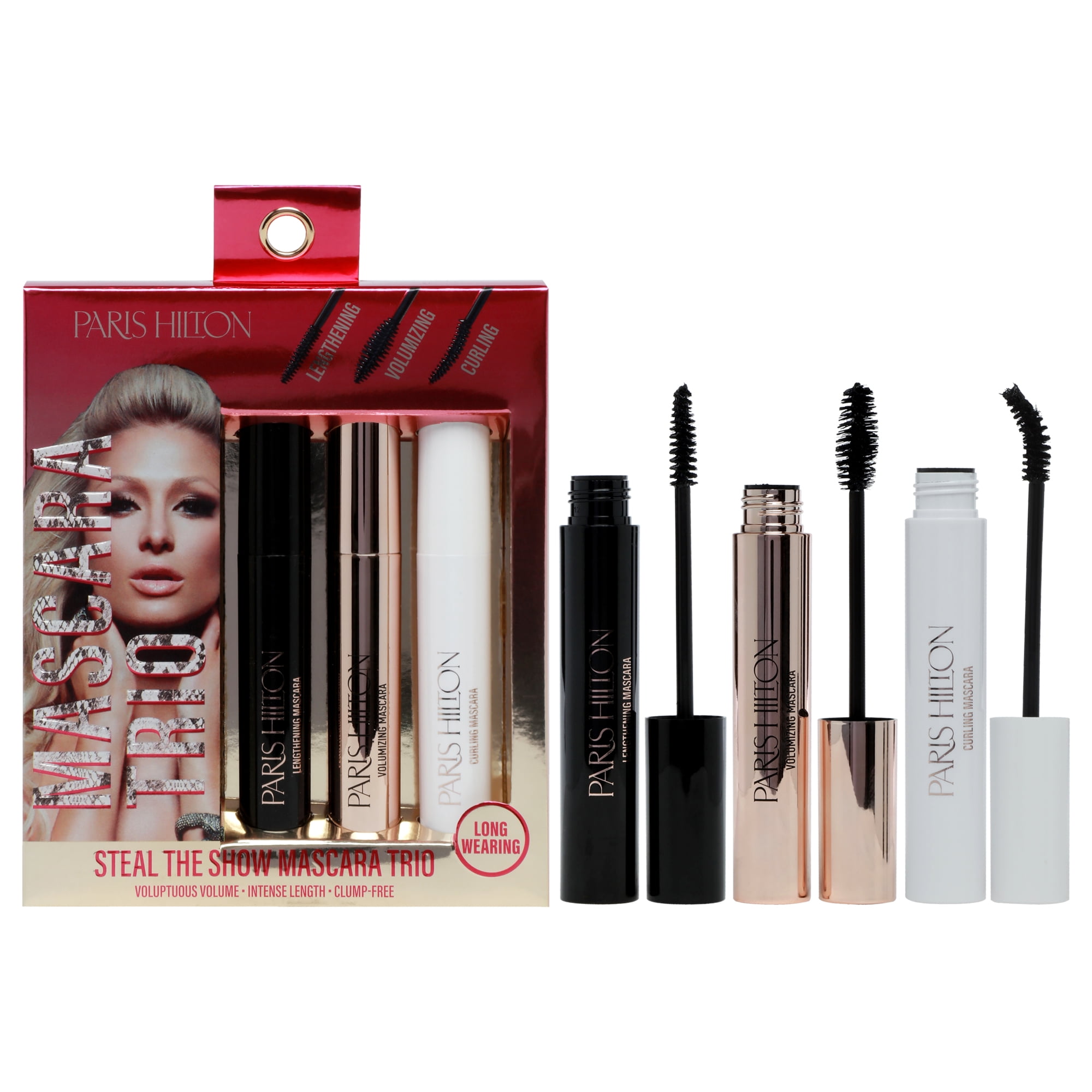 Paris Hilton Cosmetics Mascara Trio, Lengthening, Volumizing, Curling ...