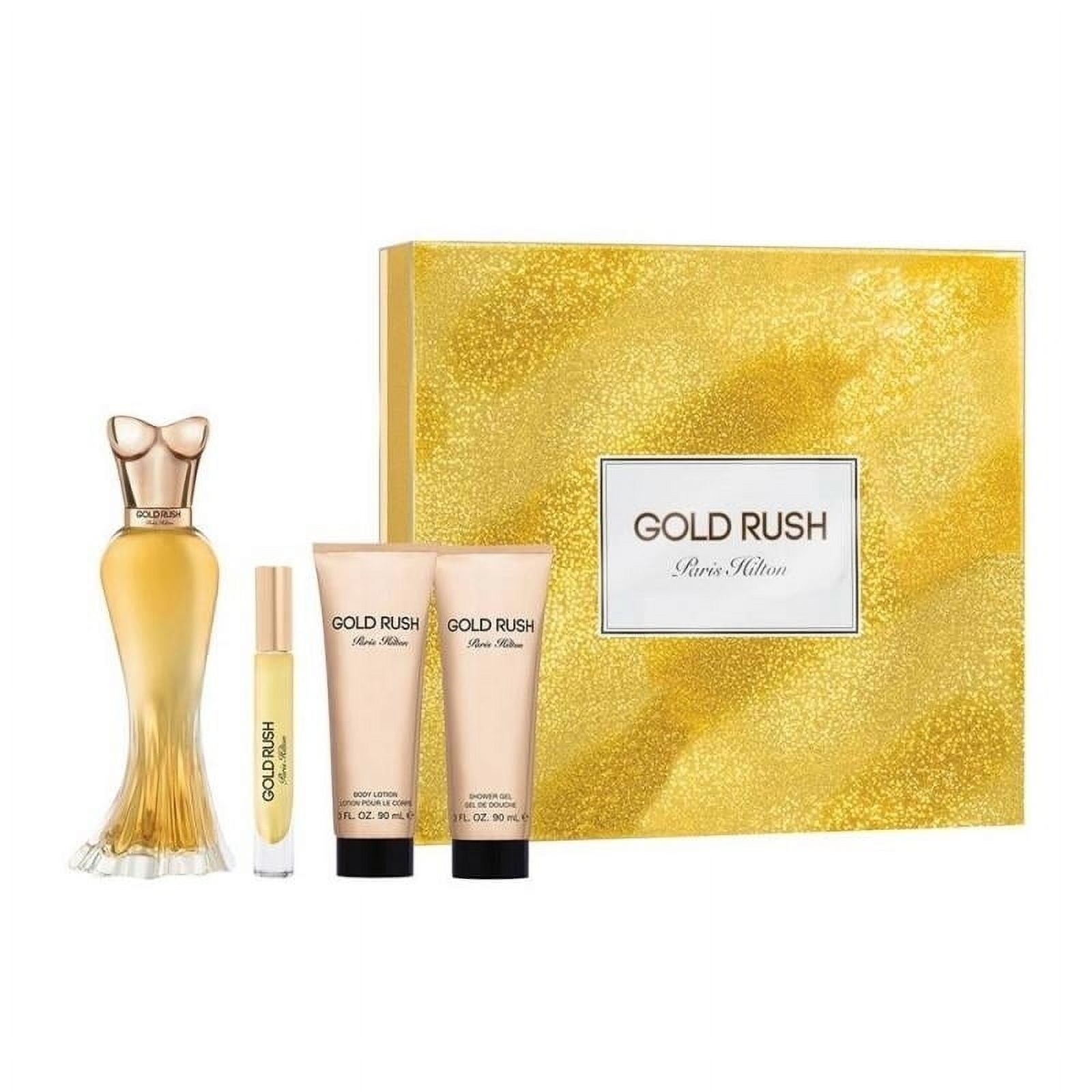 Paris Hilton Gold Rush Lovely Rose Sweet Perfume Gift Set for Women, 4 ...