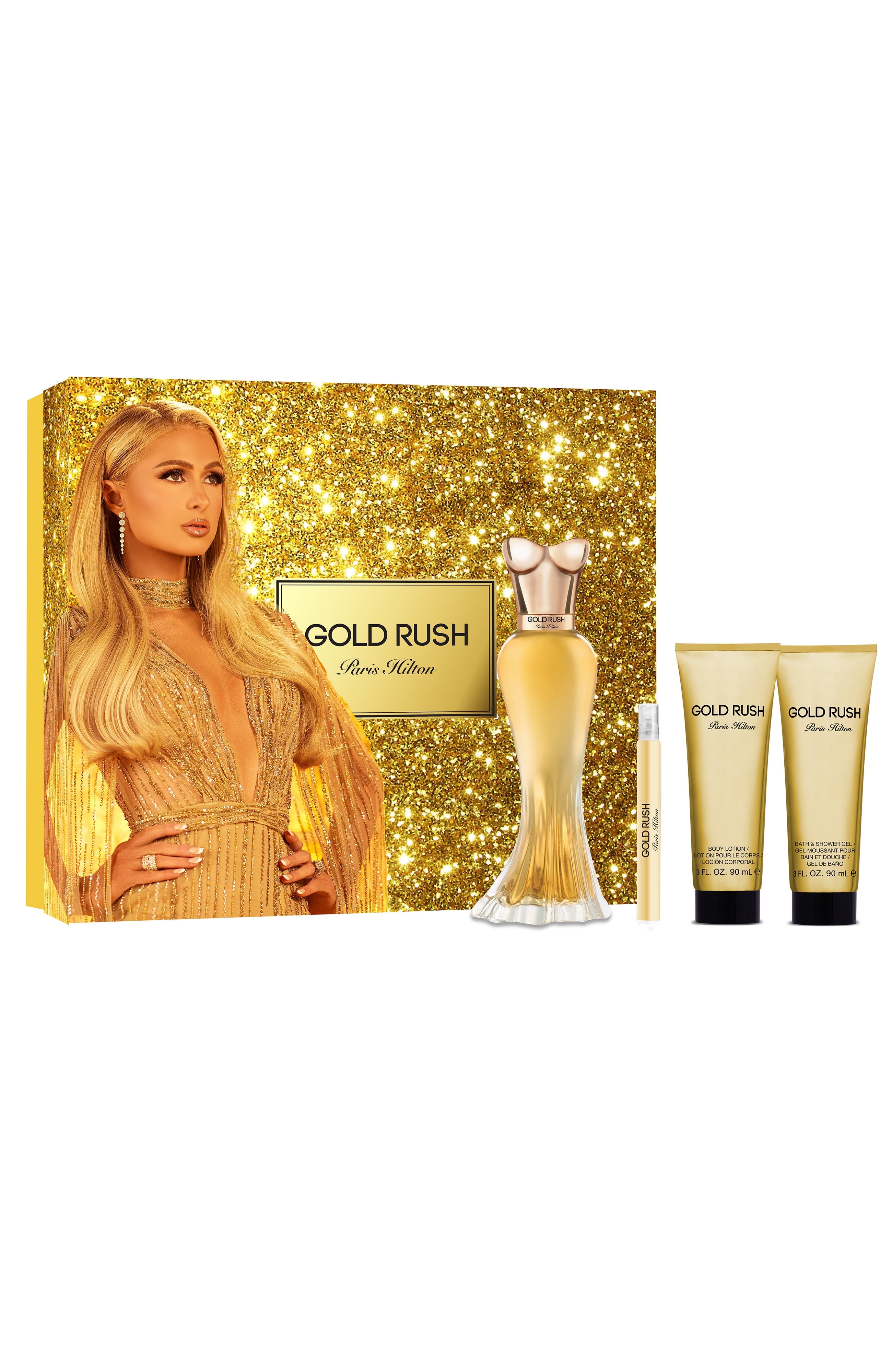 Paris Hilton Gold Rush Perfume Gift Set for Women, 4 Pieces - Walmart.com
