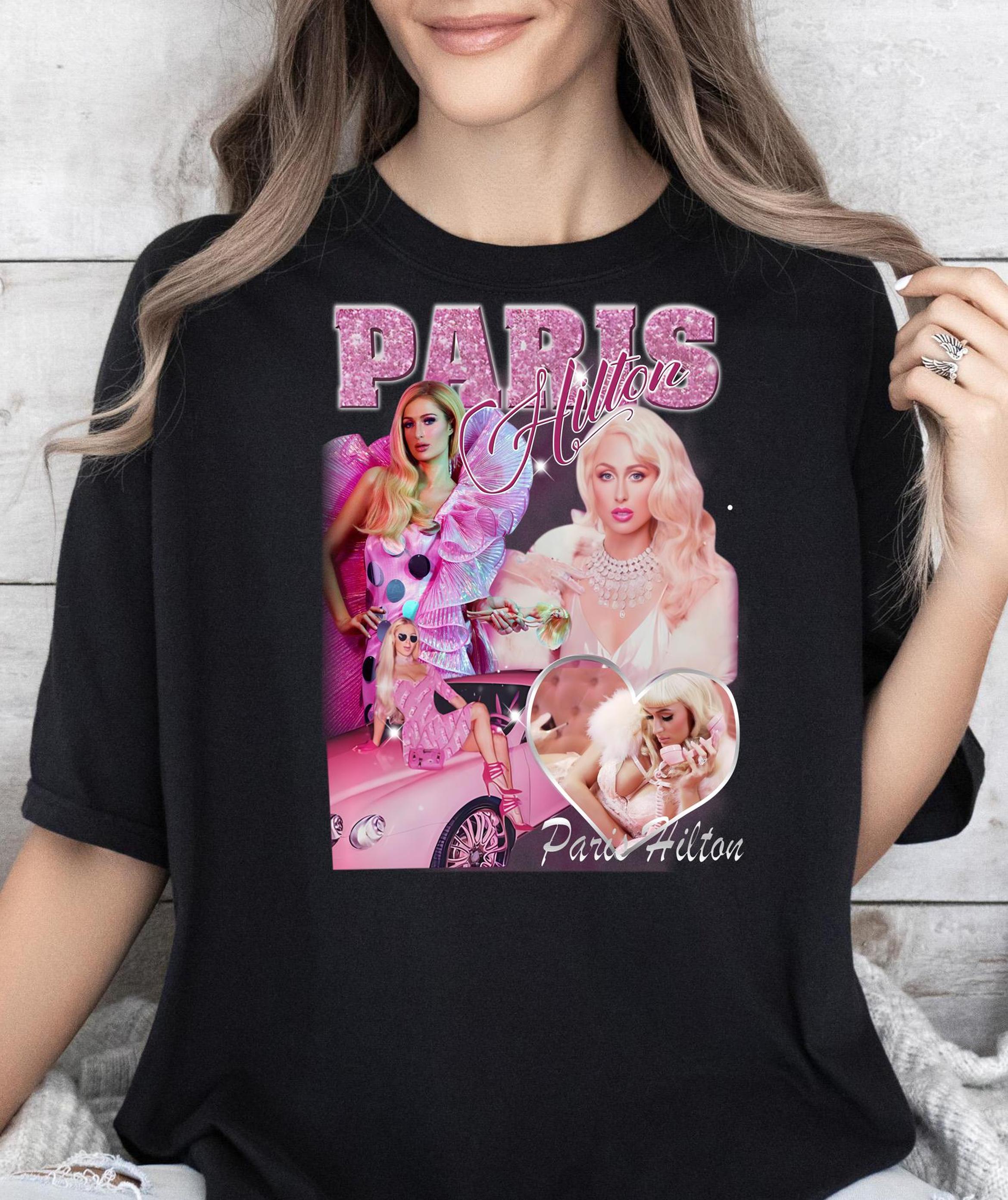 Paris Hilton T Shirt Vintage 90_s Retro Graphic_###No1 Proxy - Walmart.com