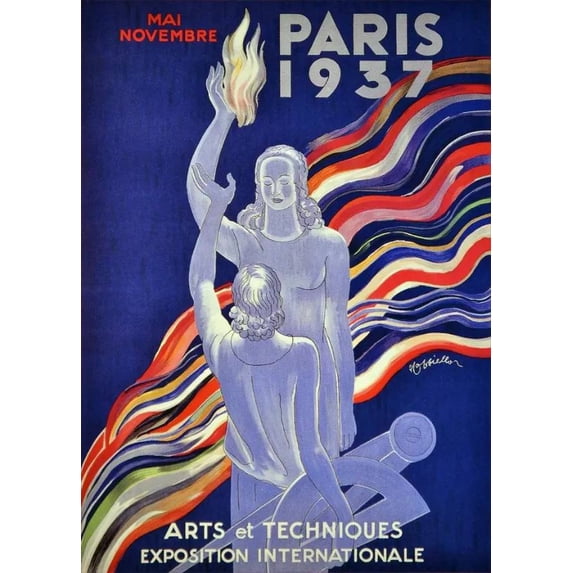 Paris International Art Exposition Decor Poster. Home Graphic Art ...