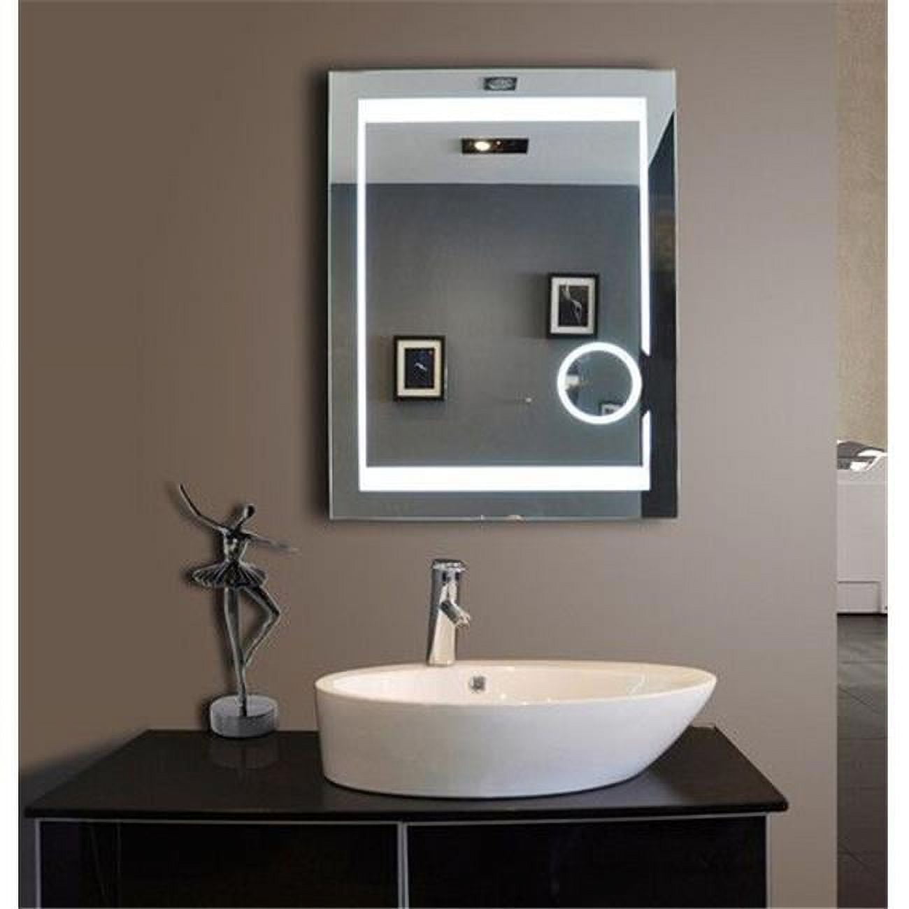 Paris Mirror Aurora Illuminated Bathroom/Vanity Wall Mirror - Walmart.com