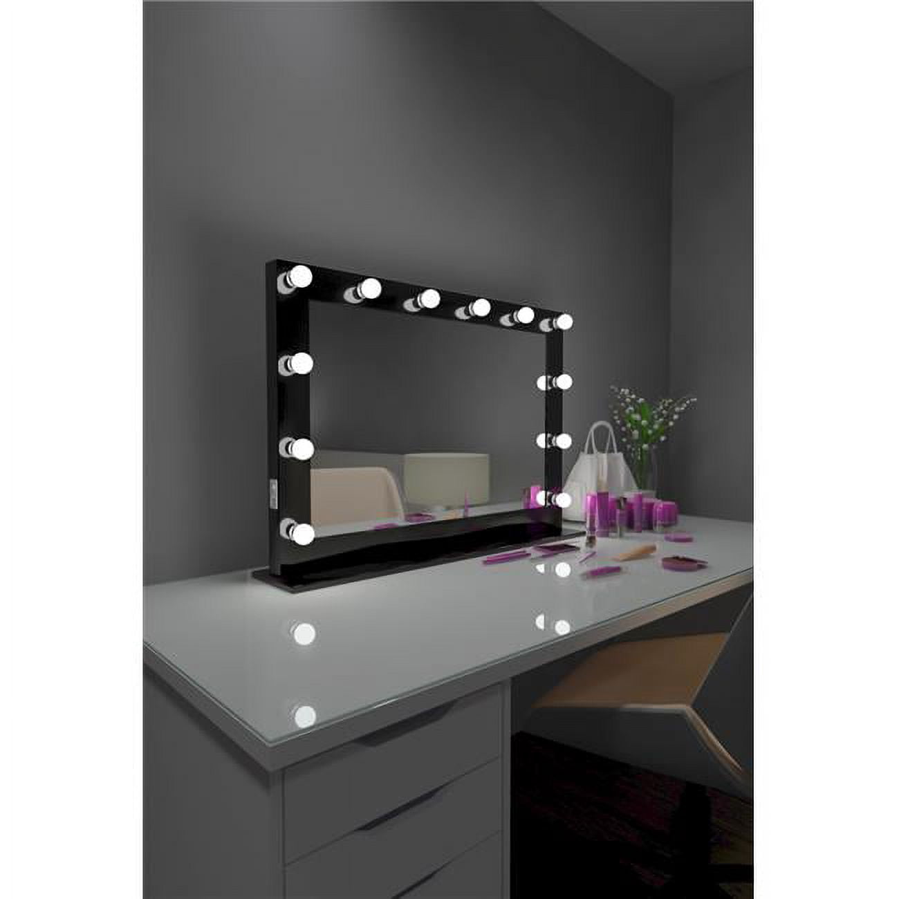 Paris Mirror HMIR40286000D-BLK 40 x 28 in. Marilyn Hollywood Mirror ...