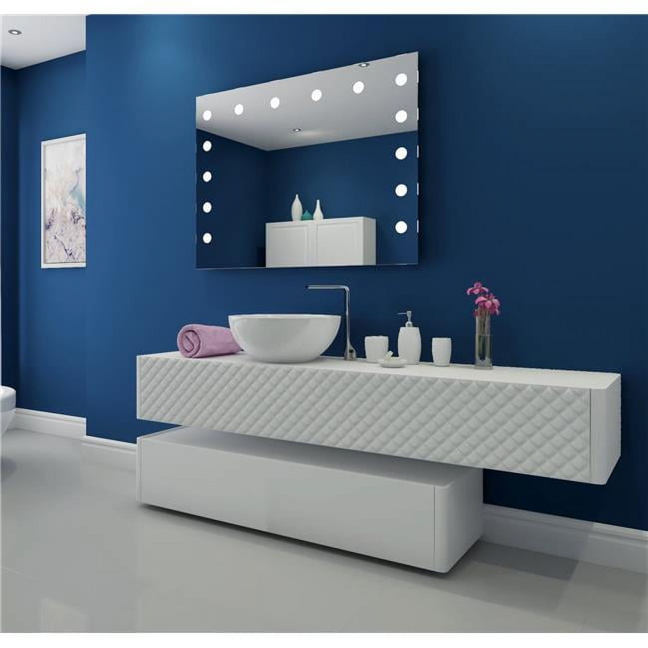 Paris Mirror HOLY48363000D 48 x 36 in. Hollywood Designed LED Mirror ...