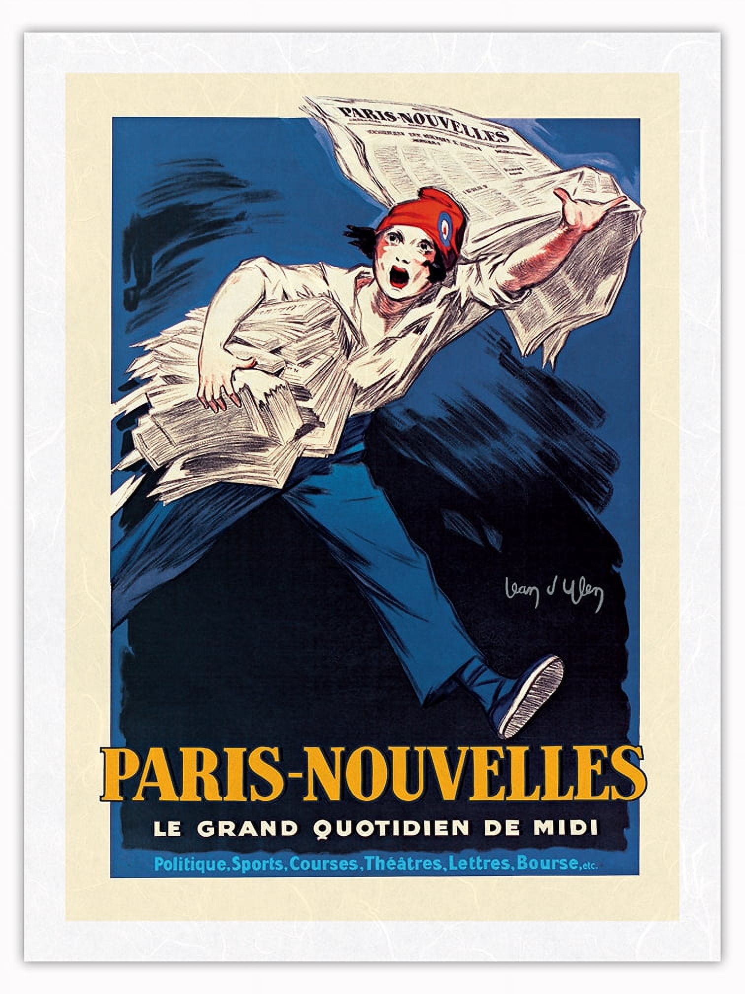 Paris News (Nouvelles) - The Great Midday Daily - Vintage French ...