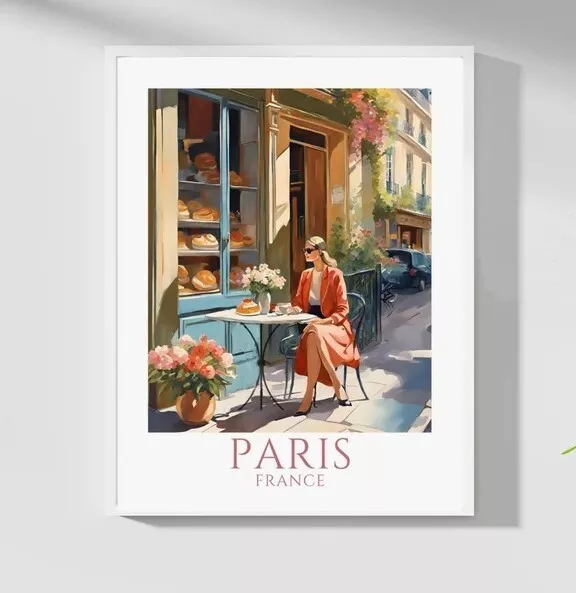 Paris Poster Print Â€“ Paris Wall Art, French Street Scene Art NO ...