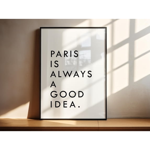 Paris Print Monochrome Paris Poster Art For Living Room Decor Romantic ...