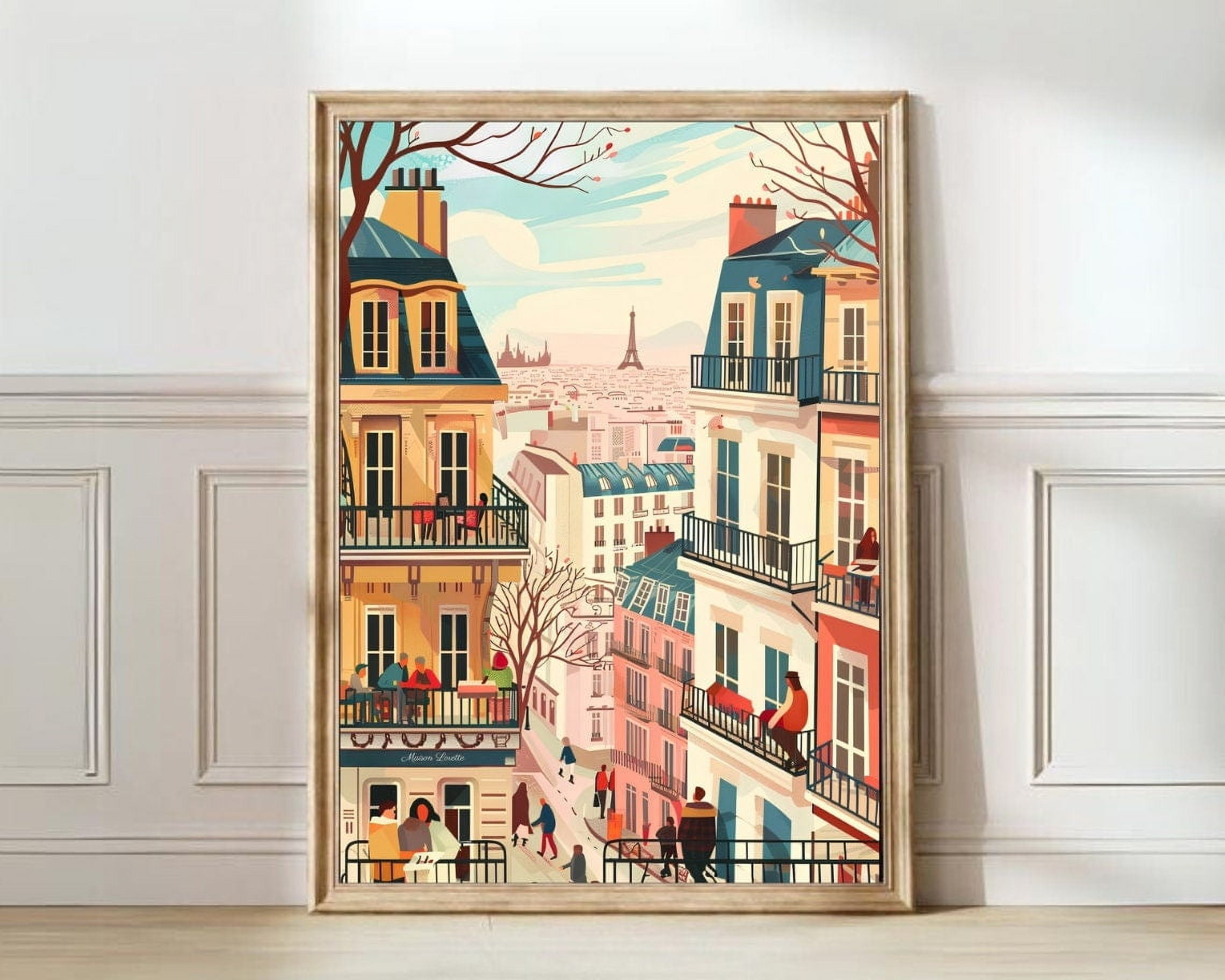 Paris Print Paris Illustration Travel Poster France Print New Yorker ...