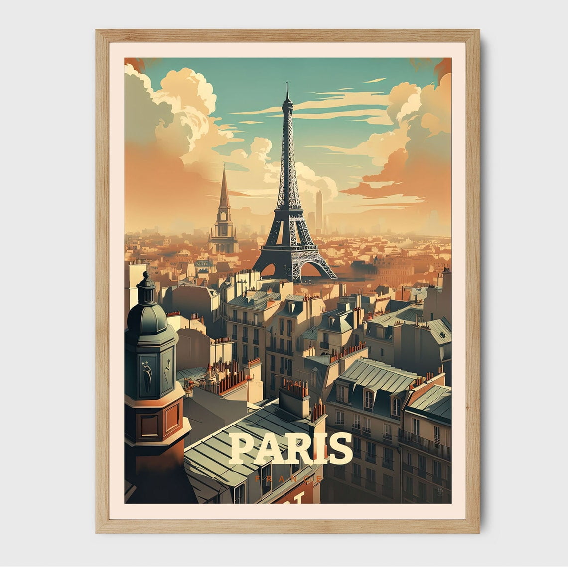 Paris Print, Paris Travel Poster, Honeymoon Wedding, Giftable Art ...