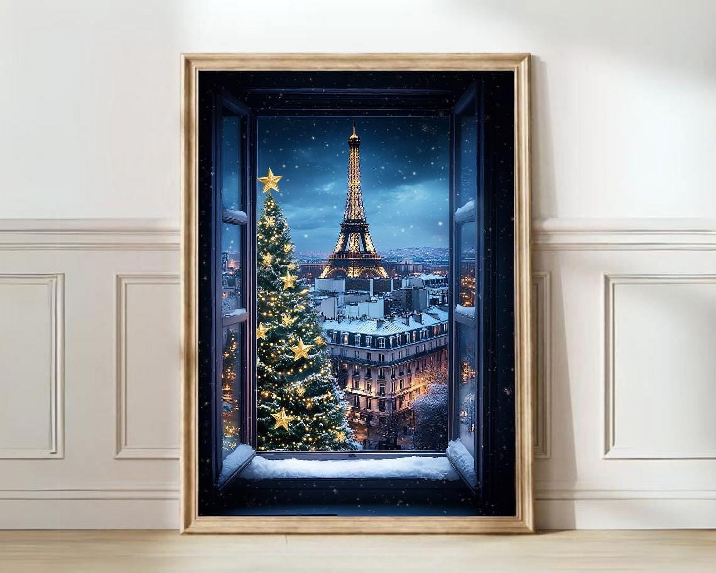 Paris Print Winter Paris Illustration Print Illustration Paris Travel ...