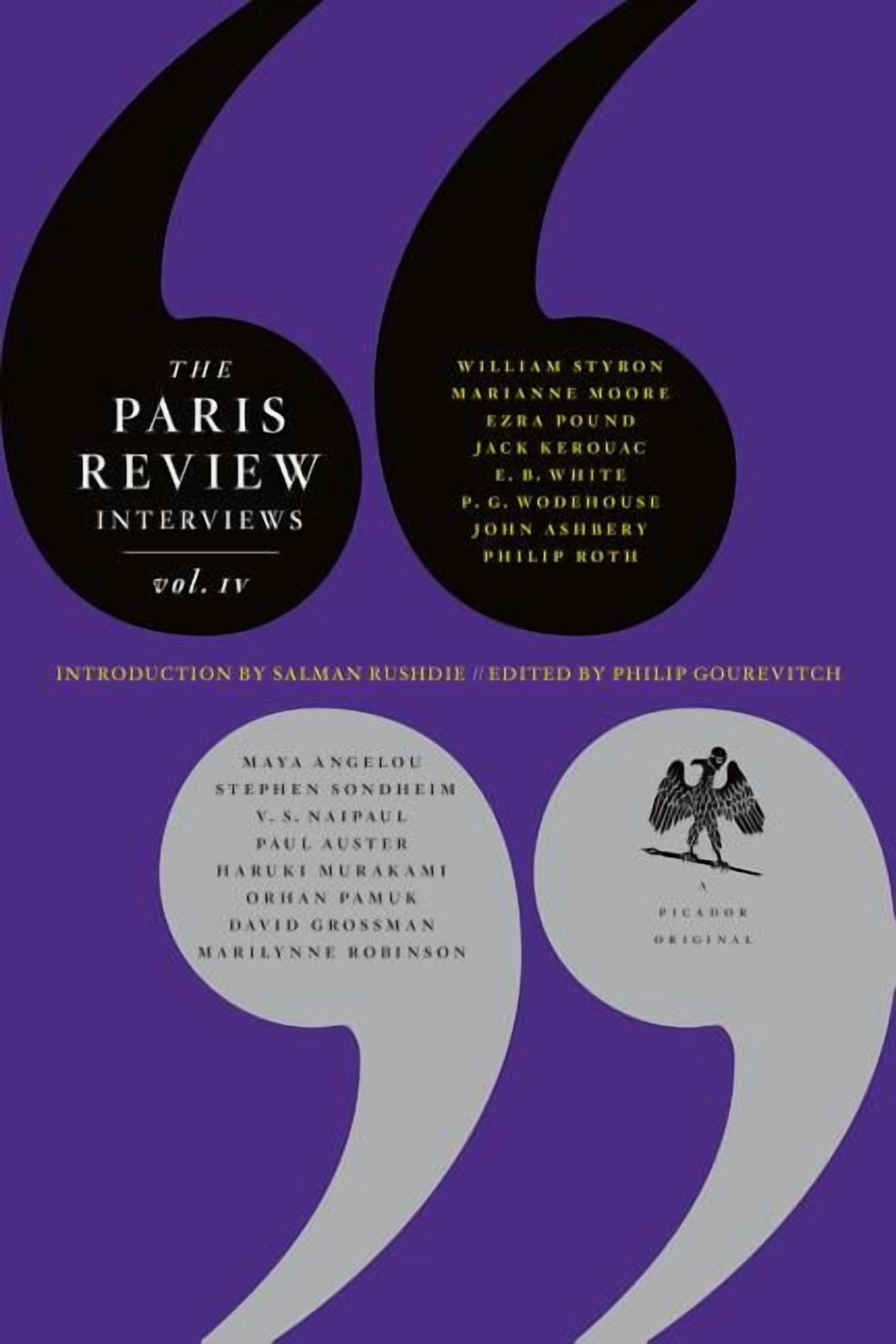 Paris Review Interviews Paris Review Interviews, IV, Book 4, (Paperback ...