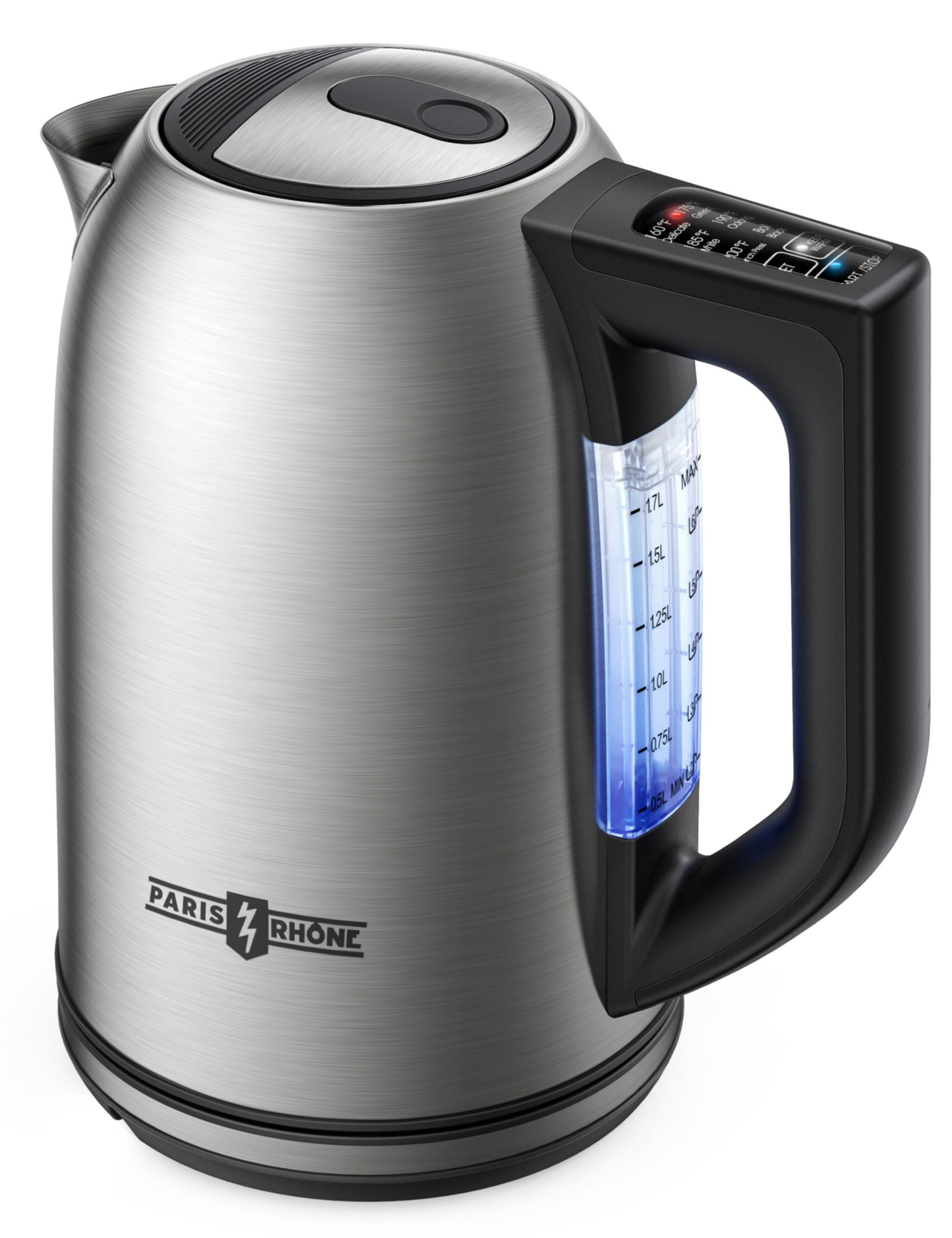Stainless Steel Electric Kettle with 6 Temperature Settings, 1.7L ...