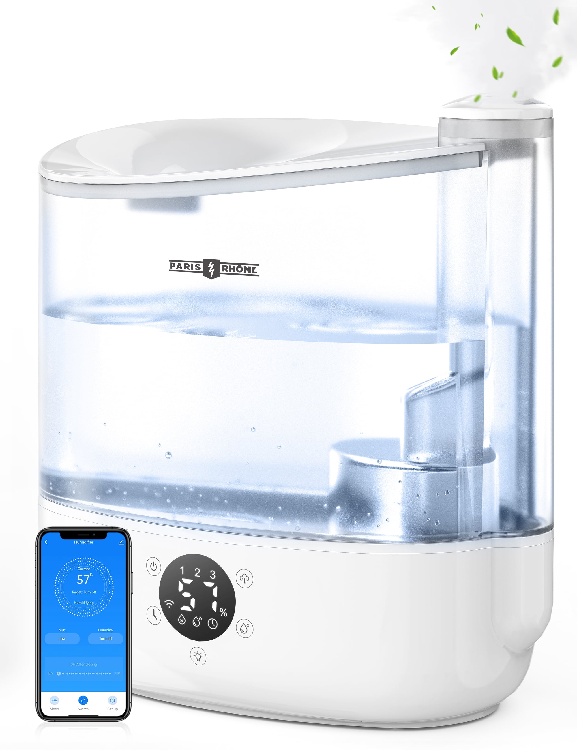 TaoTronics High Output 4L Cool Mist Ultrasonic Humidifier for Bedroom ...